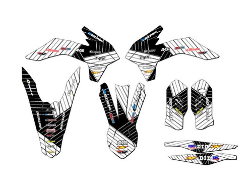 2015 SX RACE SERIES White Senge Graphics Kit Compatible with KTM | eBay