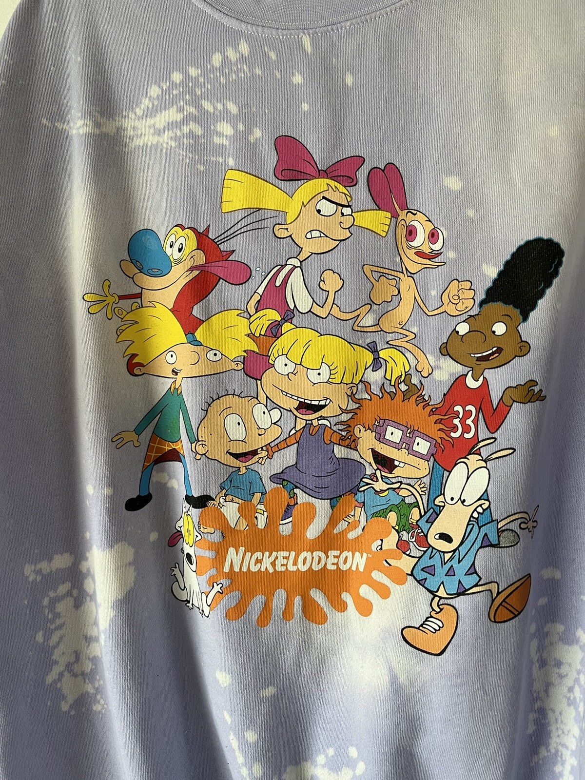 Nickelodeon 90s Cartoon Rugrats Hey Arnold Tie Dye Cr… - Gem