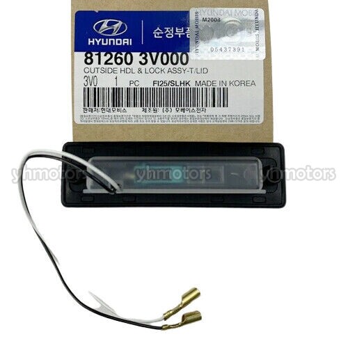 GENUINE 812603V000 HDL Assy Tailgate Trunk Lock Button for Hyundai ...