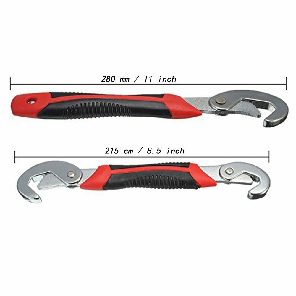 2x Multifunctional Universal Quick Snap'N Grip Adjustable Wrench ...