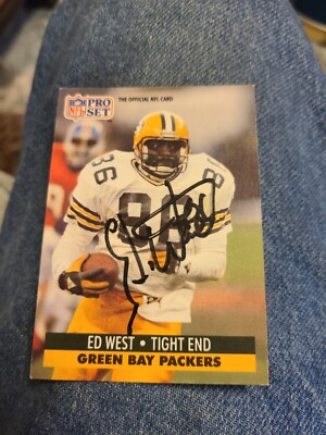 Ed West Green Bay Packers 1991 Pro Set Card | eBay