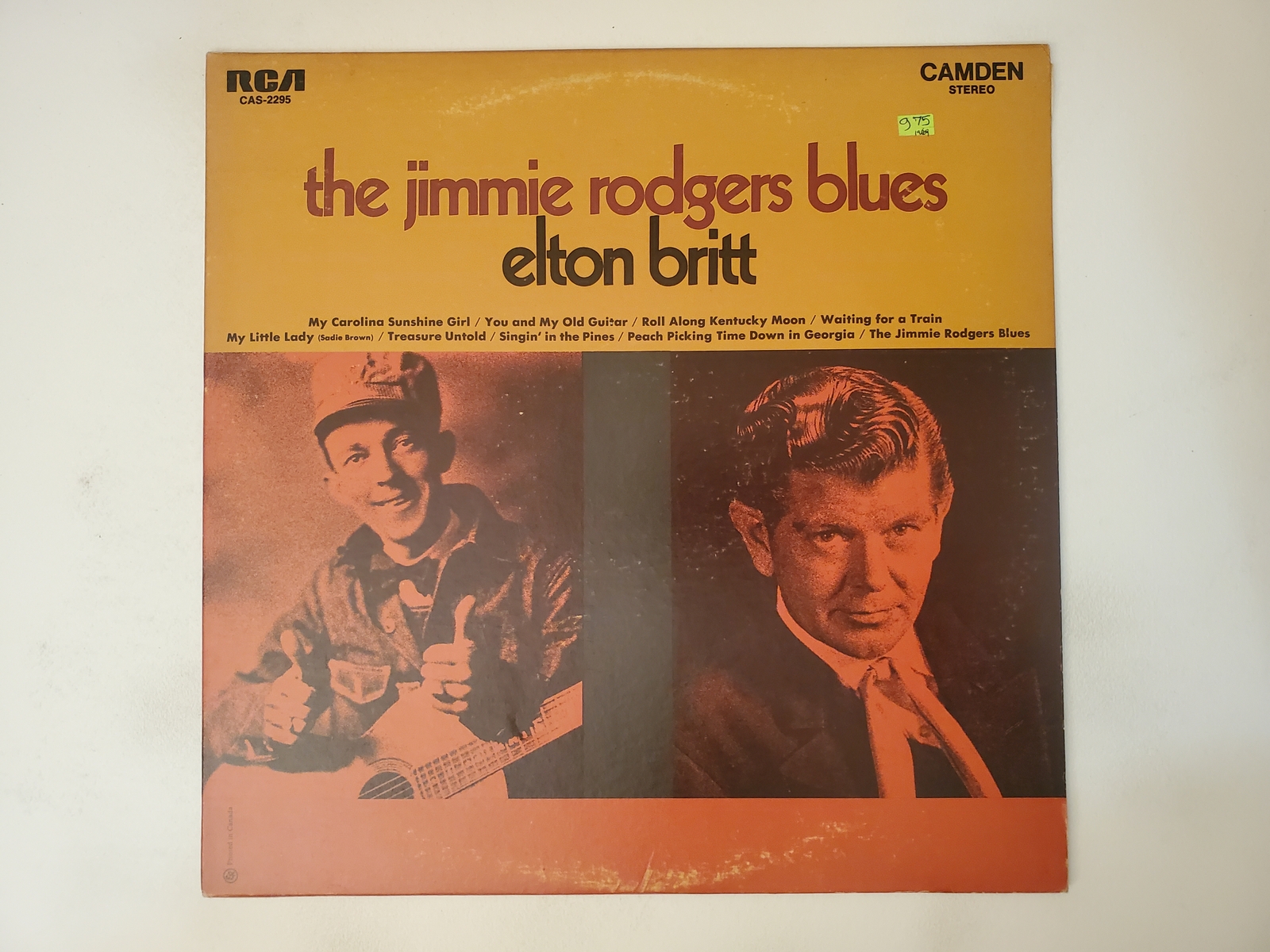 Elton Britt - The Jimmie Rodgers Blues (Vinyl Record LP) | eBay