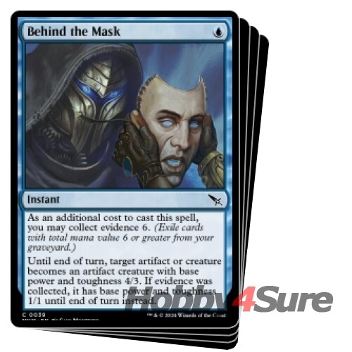 Behind The Mask X4 M/NM Magic: The Gathering MTG Murders At Karlov ...