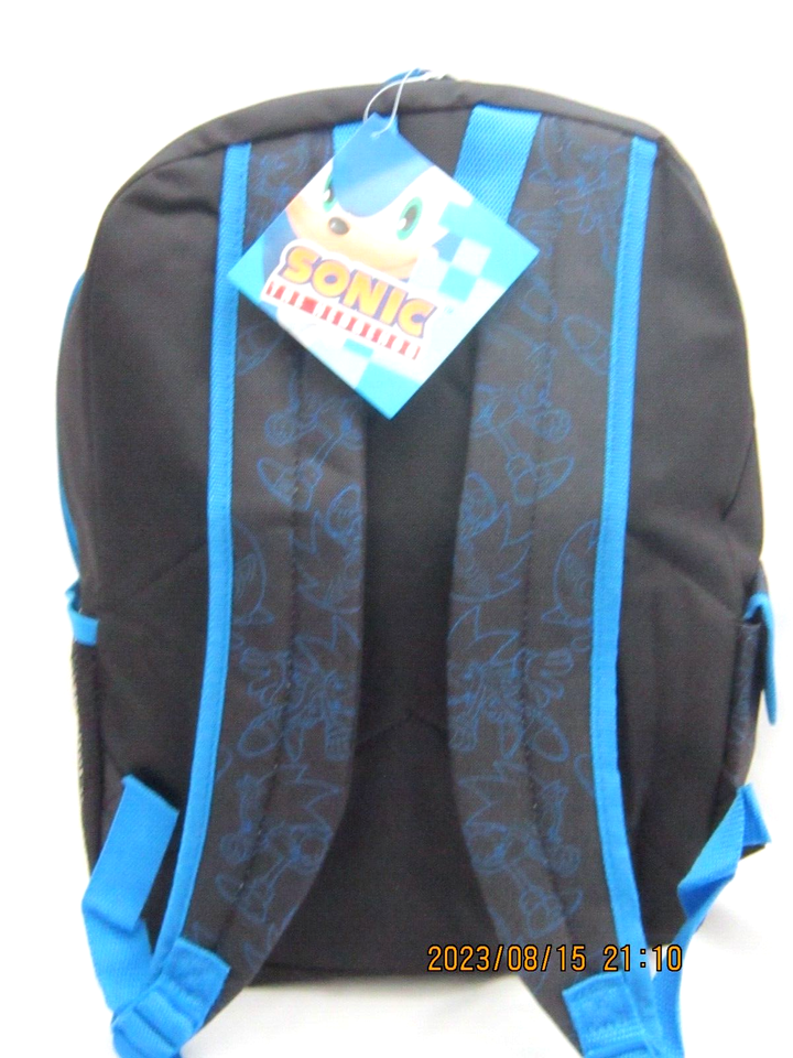 Blue Sonic the Hedgehog,Shadow,&Venice 16" Boom Backpack with 2 ...