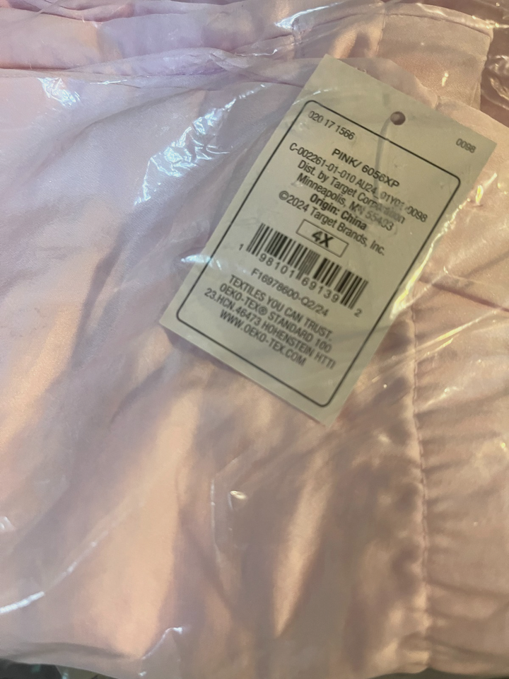 Auden Women's Plus Size 4X Satin Pajama Pants w Pockets- Pink NEW | eBay