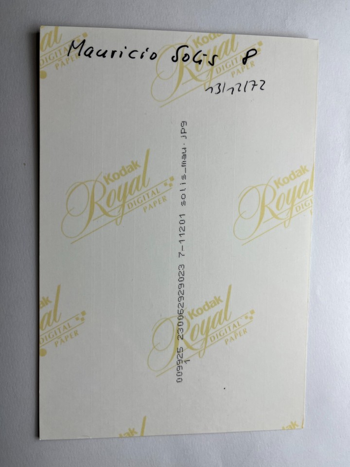 Autograph MAURICIO SOLIS-National Team COSTA RICA-OFI Crete-Derby ...