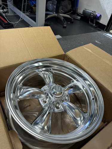 Set 4 American Racing VN515 Torq Thrust II 17x7 5x4.75 Polished Wheels ...