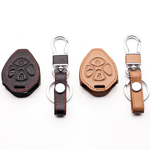 Leather Car Key Fob Case Folding Cover For Toyota RAV4 Camry Corolla ...