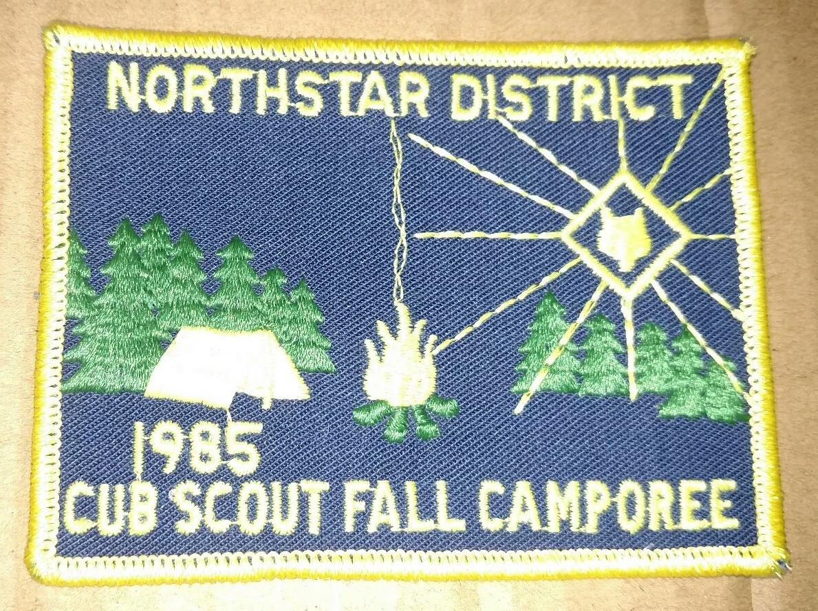 Vintage 1985 Northstar District Cub Scout Fall Camporee Embroidered ...