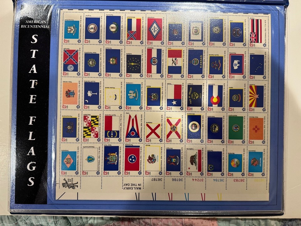 US Multi-Design 50 Stamp Sheets State Flags Birds Flowers Wildlife ...