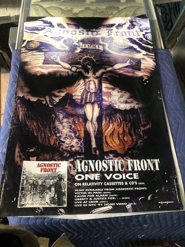 Agnostic Front One Voice 1992 24x36 Inch Poster rare and hard to find ...
