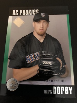 2002 Upper Deck DC Rookies #155. SP 1348/1500. Mark Corey. New York ...