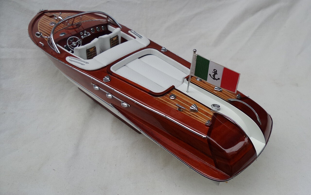 Riva Aquarama 20" 4 Options Wood Model Boat L50 Handmade Italian Speed ...