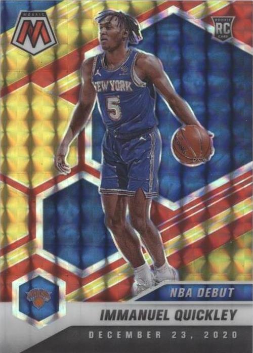 2020-21 Panini Mosaic - NBA Debut Immanuel Quickley #277 Choice Fusion ...