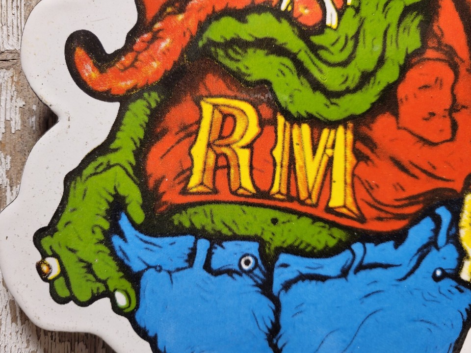 VINTAGE RAT FINK PORCELAIN SIGN OLD ED ROTH HOT ROD ENGINE STOCK DRAG ...
