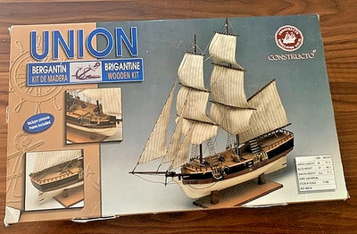 Hard-To-Find Union 1:100 Brigantine Wooden Sailing Ship Kit #80616 ...