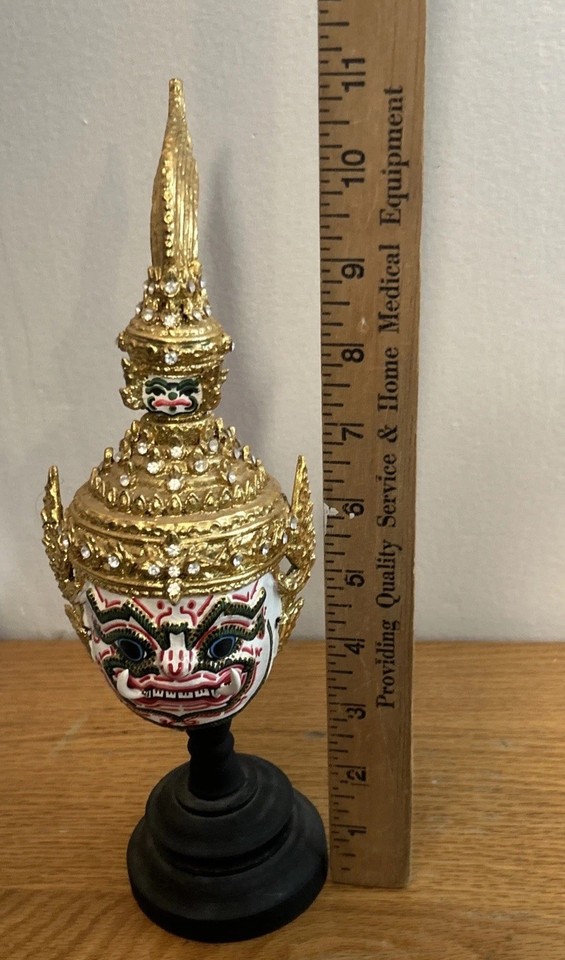 Tossakan face Mask Thai Khon Dance Handmade Painting Khon head Ravana ...