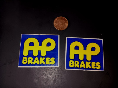 X2 SMALL VINTAGE AP Sticker / Decal RACING ORIGINAL OLD STOCK | eBay