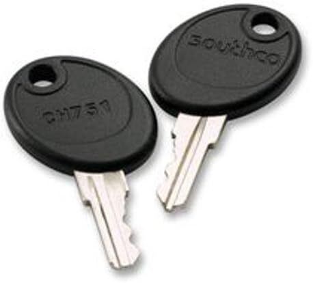 Southco Overmolded Hardware Replacement Key Code 751 Pair | eBay