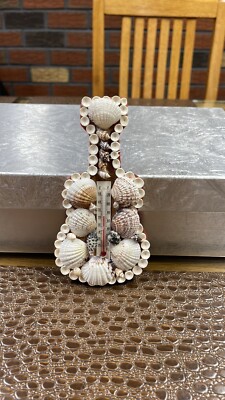 Vintage Seashell Guitar w Thermometer | eBay
