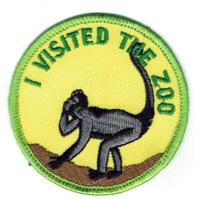 Girl Boy Cub I VISITED THE ZOO Fun Patches Crests Badges SCOUTS GUIDES Trip Day | eBay