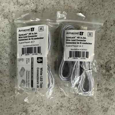 Surelock White/single Color Led Tape Light Extension Connector 6 Pack ...