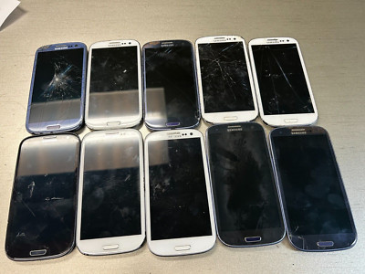Lots of 10 Samsung Galaxy S3 i747m/i747/t999 GSM MIX color- UNTESTED ...