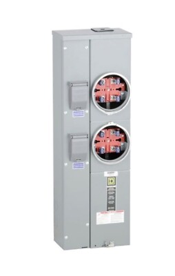 Square D MP22125 200 Amp w/2 Gang 125A Meter OH/UG MP22-125 EUSERC as ...