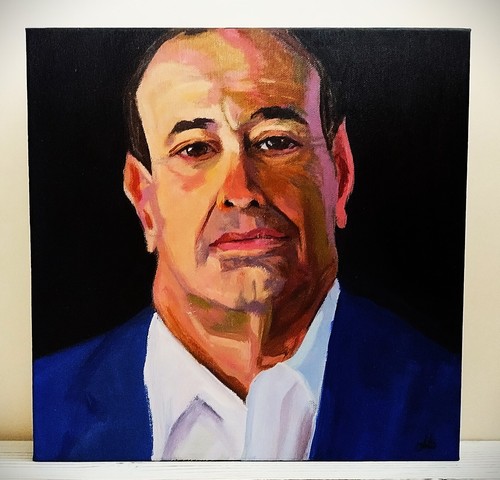 Jon Taffer Tribute Oil Painting Signed Original 12"X12"Galley Style ...