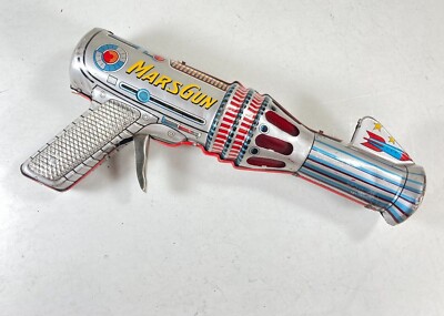 Vintage Japanese Mars Gun Tin Toy Spaceman Space Ray Gun Daiya | eBay ...