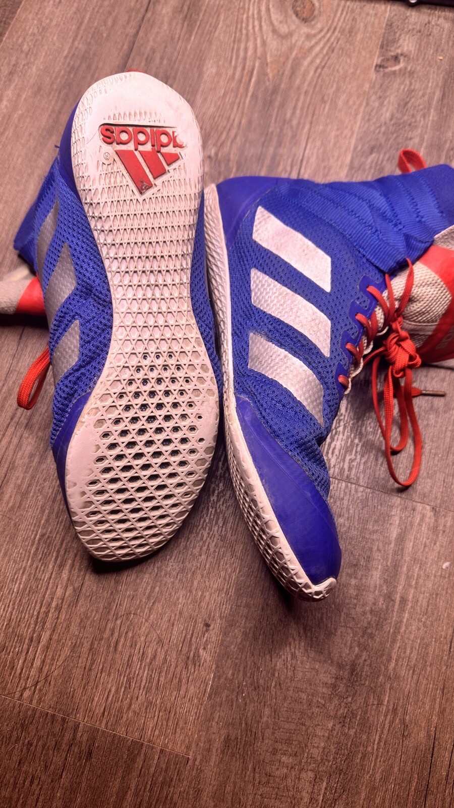 Adidas Speedex 18 Boxing Shoes Blue Red White Women S… - Gem