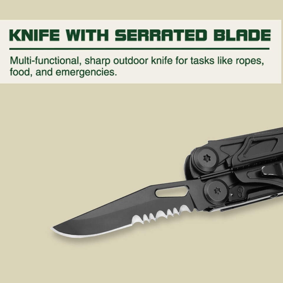 MOSSY OAK 19-in-1 Stainless Steel Multi Tool Folding Pocket Plier ...