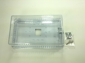 Clear Plastic Thermostat Cover Box w/ Key Lock Tamper Proof Large Size ...