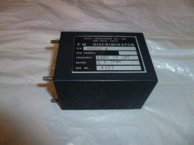 NATEL ENGINEERING FM DISCRIMNATOR MODEL: D8011-4 | eBay