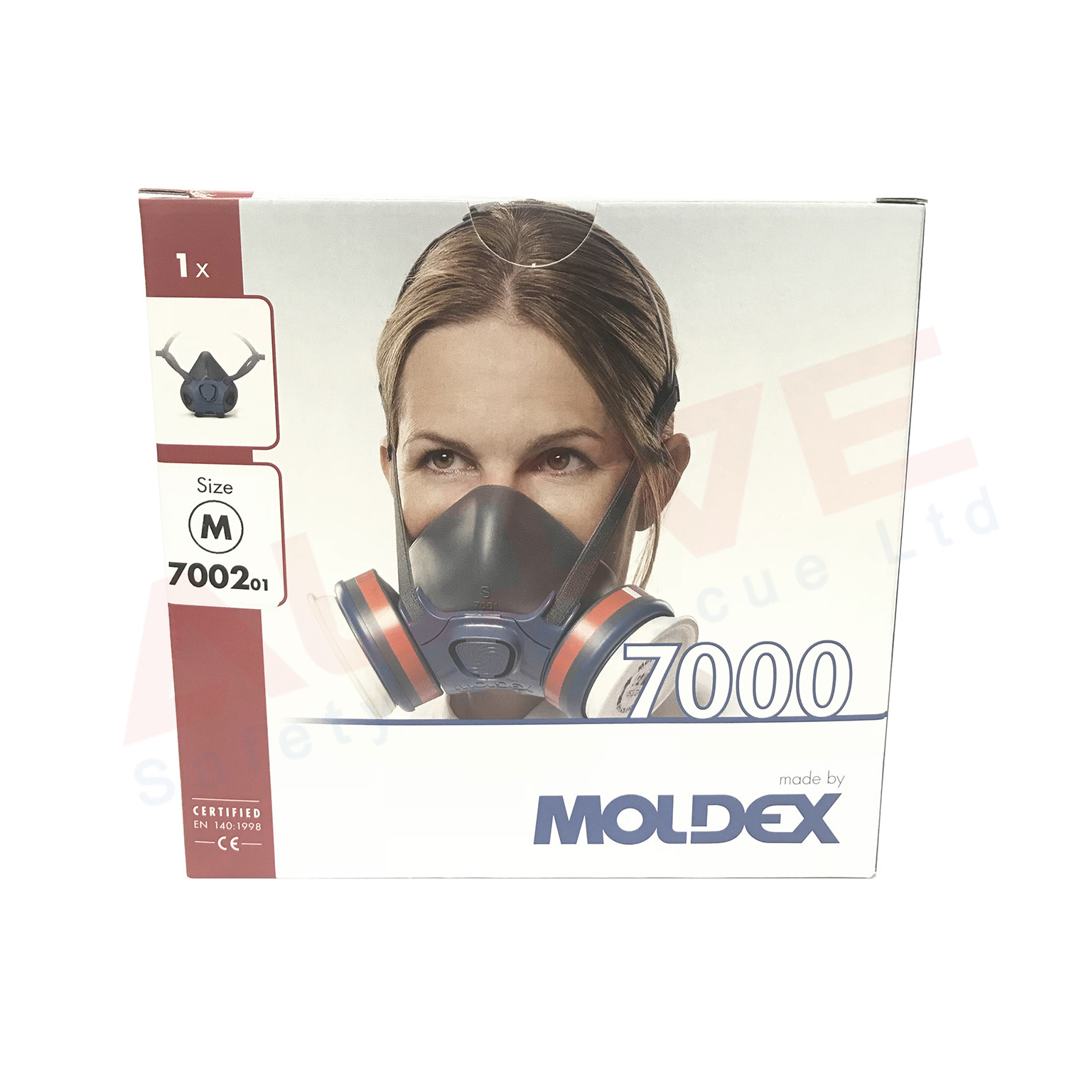 MOLDEX Series 7000 Half Face Mask Respirator with EasyLock Hookup 7002 ...