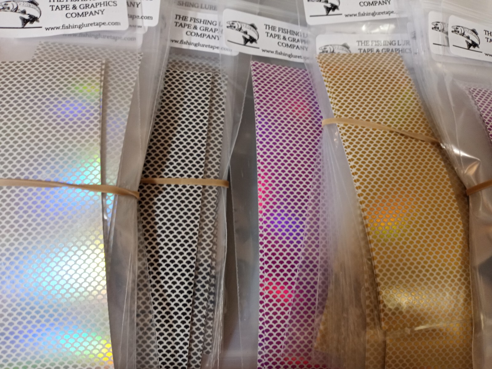 2" x 6" 3PK Holo Scale WTP Waterproof Fishing Lure Tape | eBay