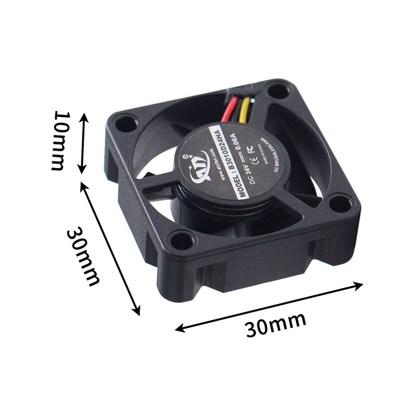 For Creality K1/K1 MAX 3D Printer Hotend Cooling Fan 3010 24V Extruder ...