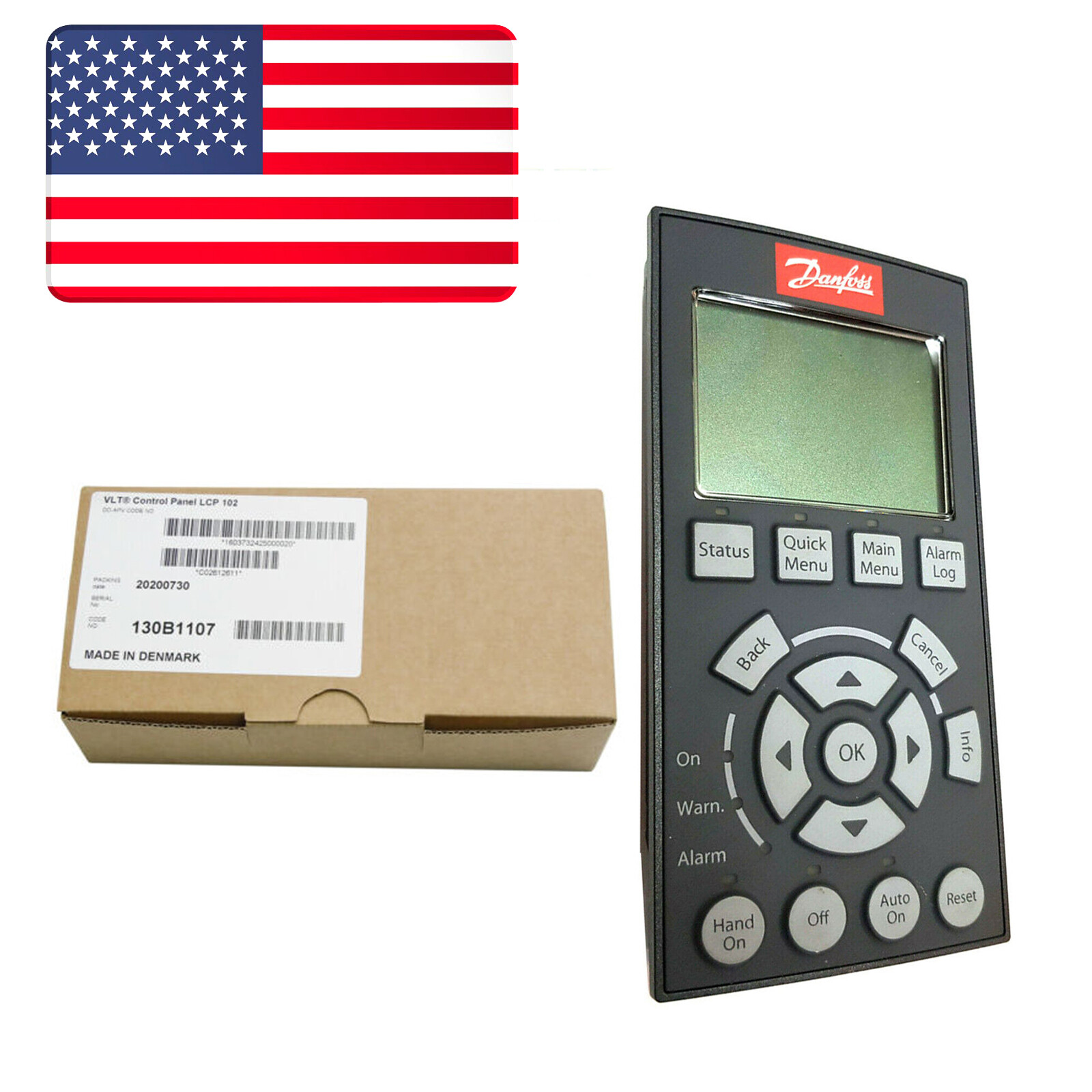 New In Box Danfoss 130B1107 Inverter Graphic Panel LCP-102 series - US ...