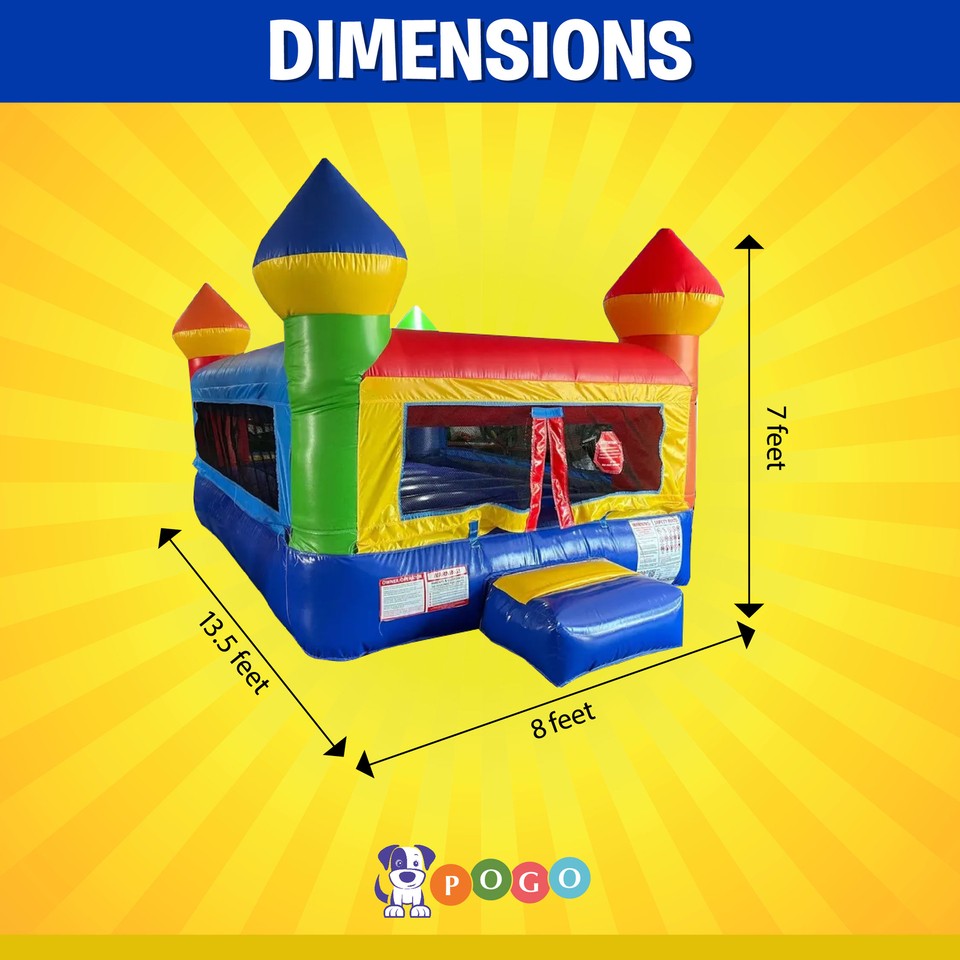 Commercial Inflatable Bounce House Rainbow Indoor Outdoor Castle with ...