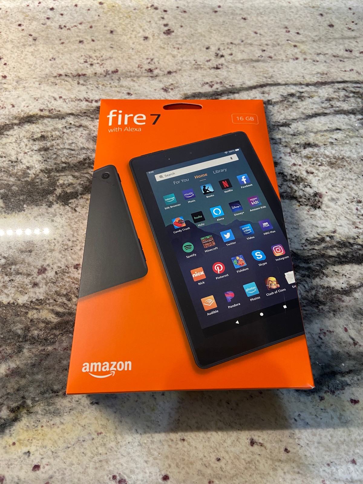 Amazon Fire 7 (9th Gen) M8S26G 16GB Wi-Fi Alexa 7'' Tablet - Black for ...