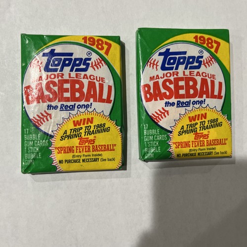 Lot Of 2 Topps 1987 Major League Baseball Unopened Wax Trading Card ...