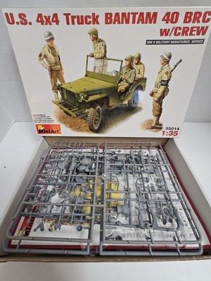 MiniArt 35014 U.S 4x4 Truck Bantam 40 BRC with Crew - 1/35 Kit, READ ...
