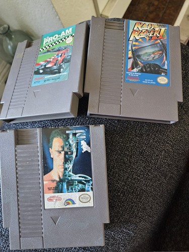 Nintendo NES Game Lot of 3 Rad Racer II, Terminator 2, R.C. Pro-AM | eBay
