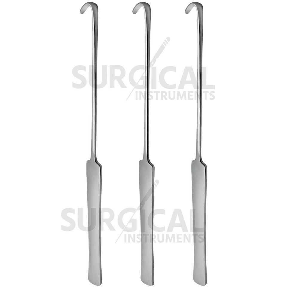3 Pcs Spay Snook Hook Veterinary Surgical Instruments Stainless German ...