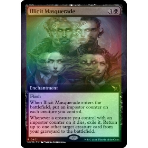 FOIL ILLICIT MASQUERADE (EXTENDED ART) X4 Murders At Karlov Manor MKM ...