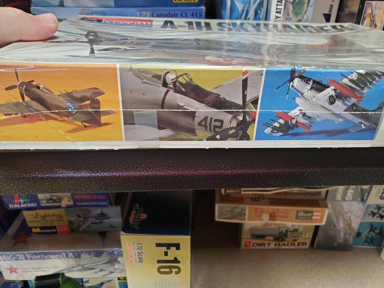 Monogram 1/48 Scale A-1h Skyraider Plastic Model Airplane Kit 5419 From ...