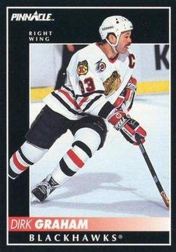 #173 Dirk Graham - Chicago Blackhawks - 1992-93 Pinnacle Canadian ...