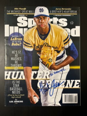 Hunter Greene SIGNED Sports Illustrated COA 5/1/17 SI Notre Dame ...