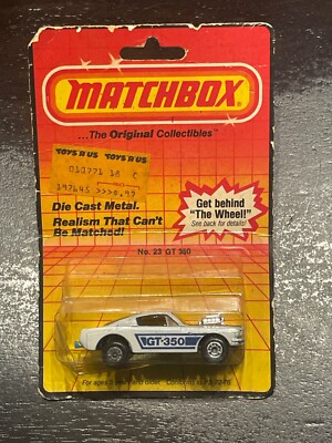 Matchbox 1983 Die-Cast Metal No. 23 White Blue GT-350 **Brand New in ...