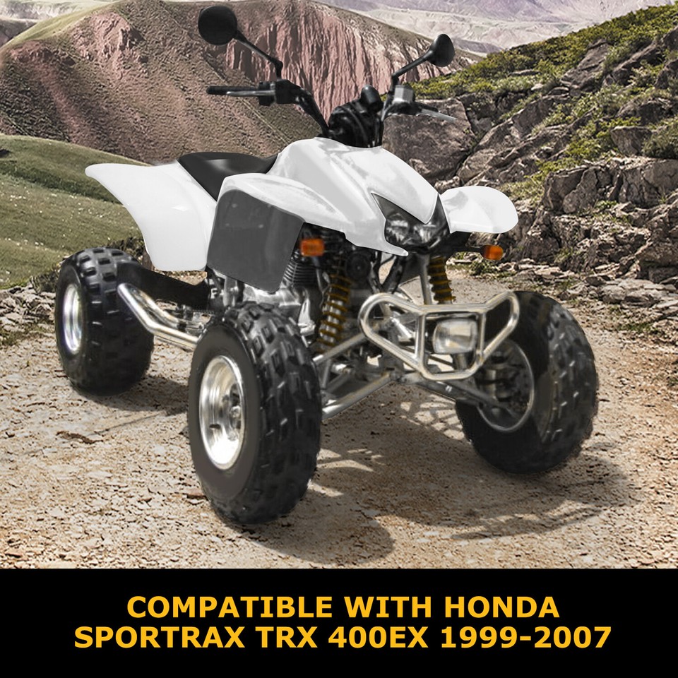 NEW White ABS Rear Fender Plastic Kit For Honda TRX 400EX 1999-2007 ...